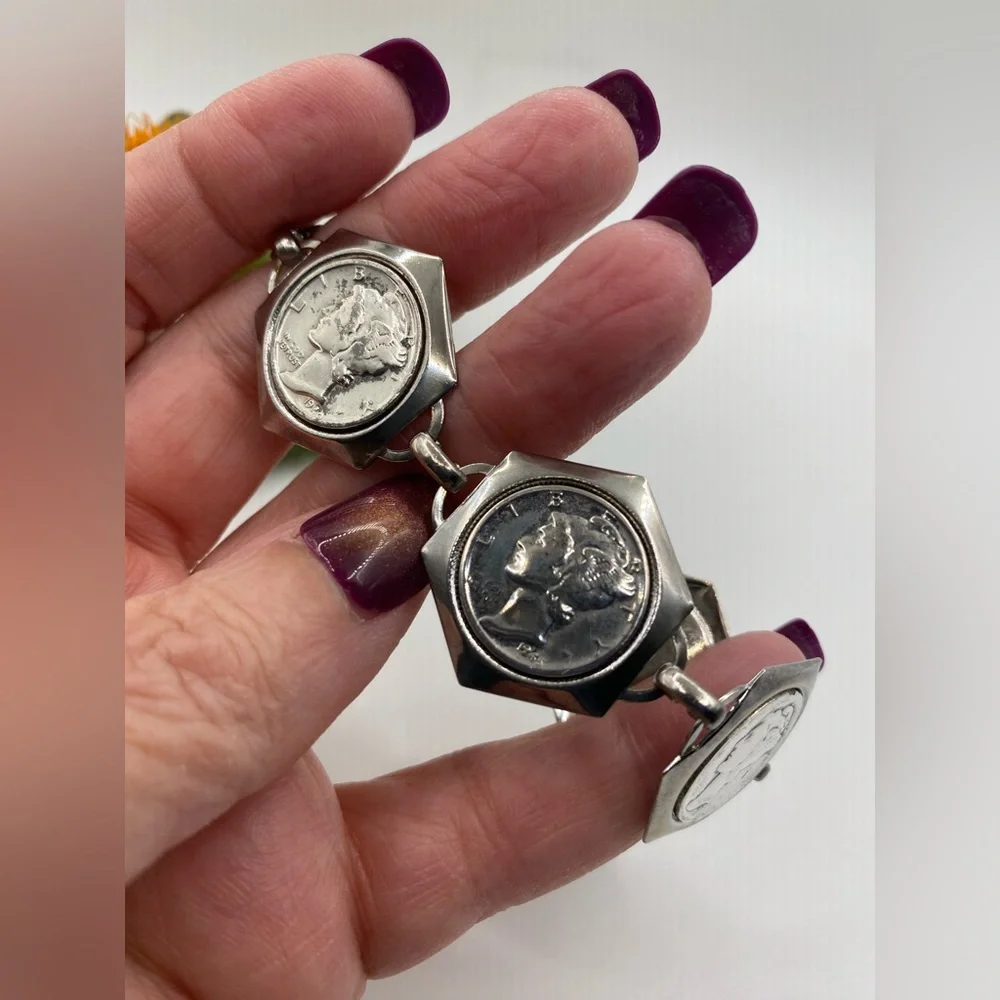 Mercury Dime Coin Bracelet | Jewelry | Liberty Head Mercury Dime Silver ...